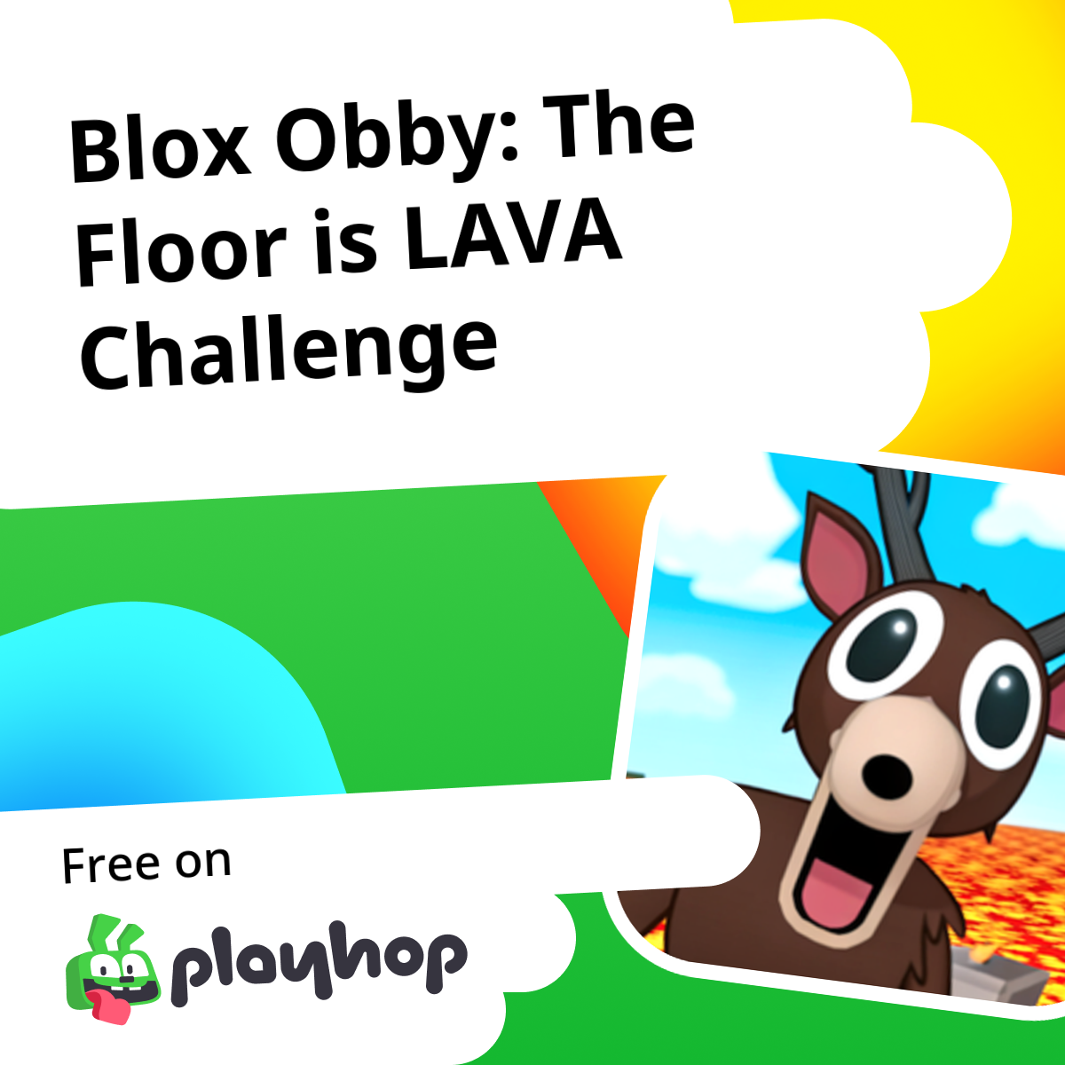 Blox Obby: The Floor is LAVA Challenge (by CAYN): Play Online For Free On Playhop