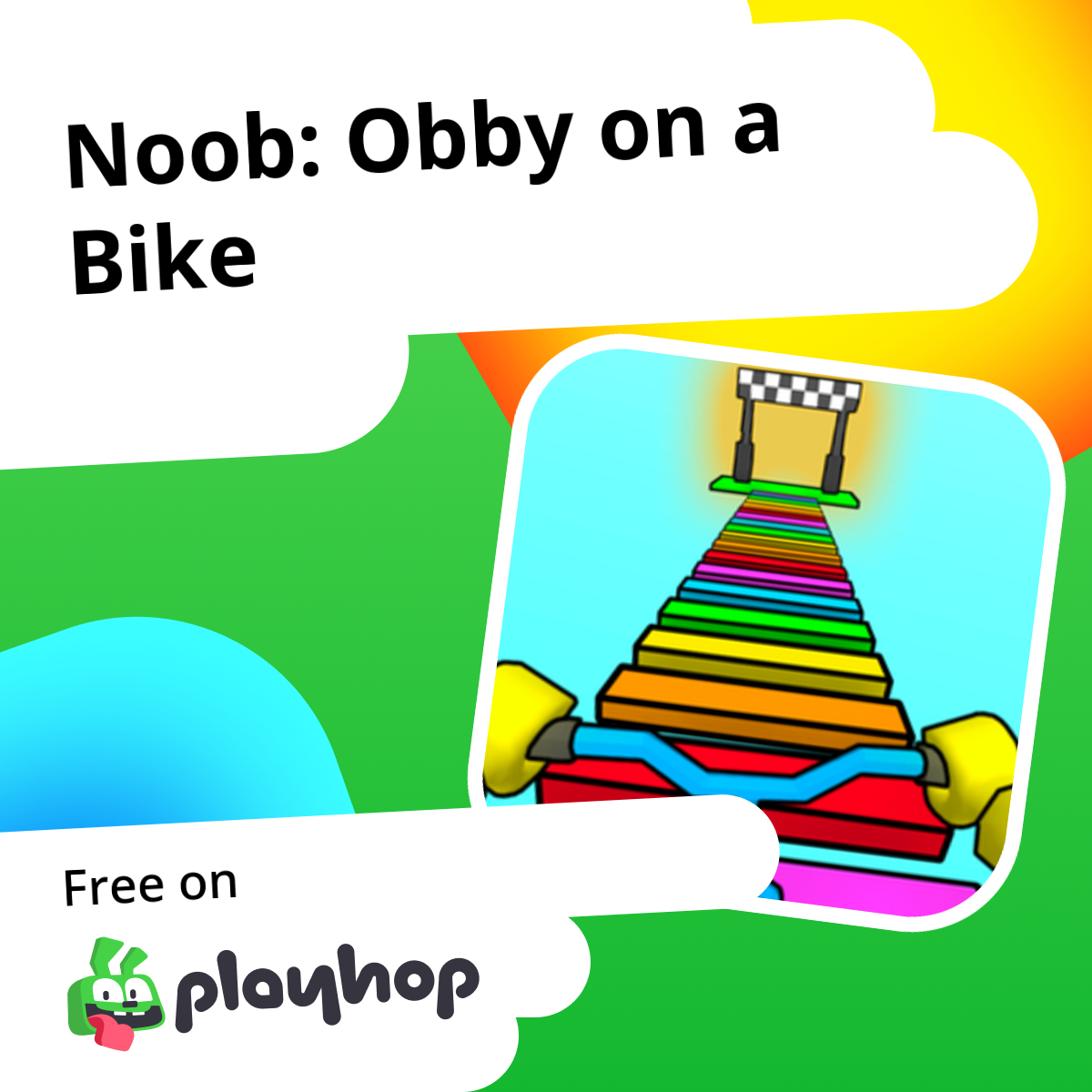 Noob: Obby on a Bike (by Hamster Studio): Play Online For Free On Playhop