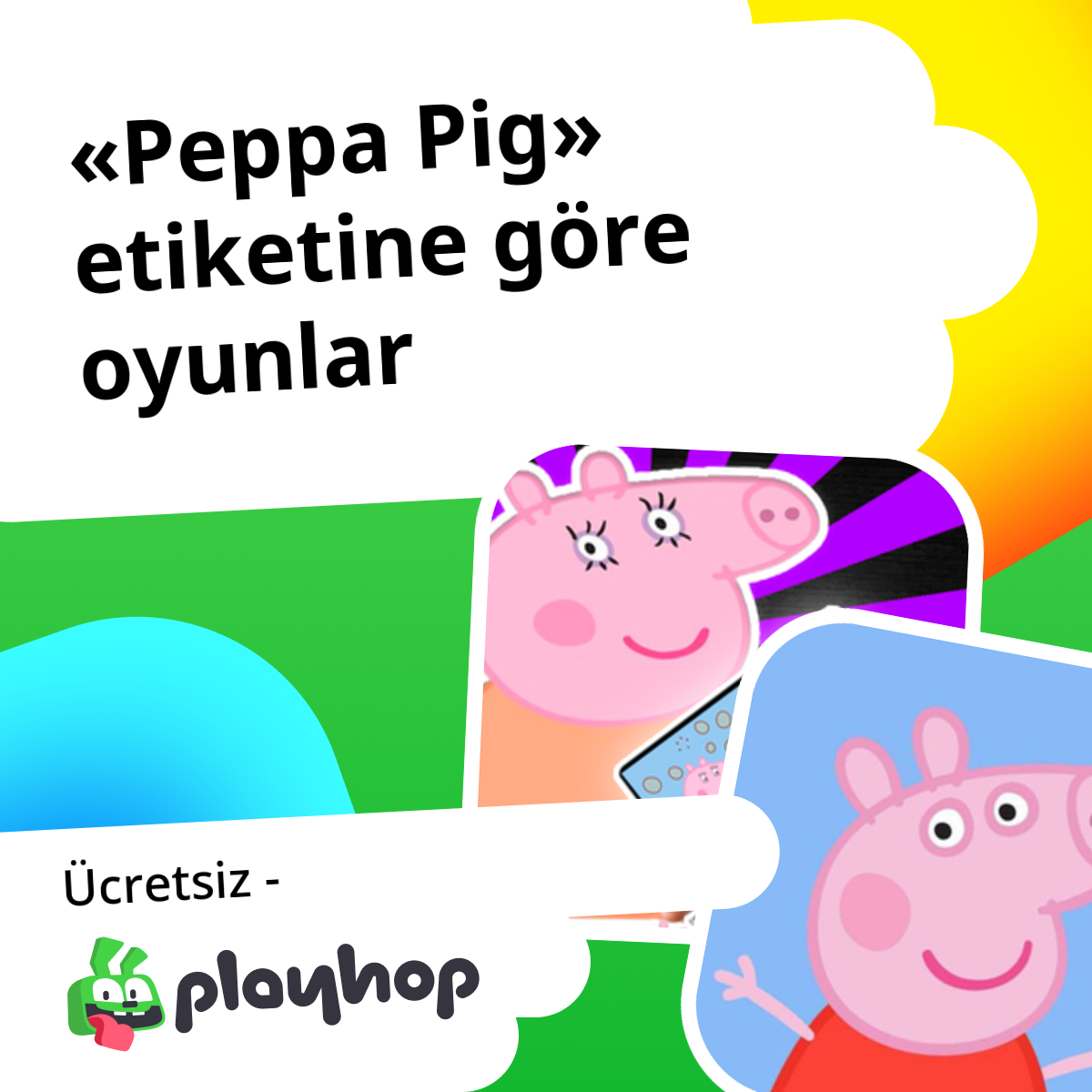 Çevrimiçi Peppa Pig oyunlar: Playhop Sitesinde Ücretsiz Oynayın