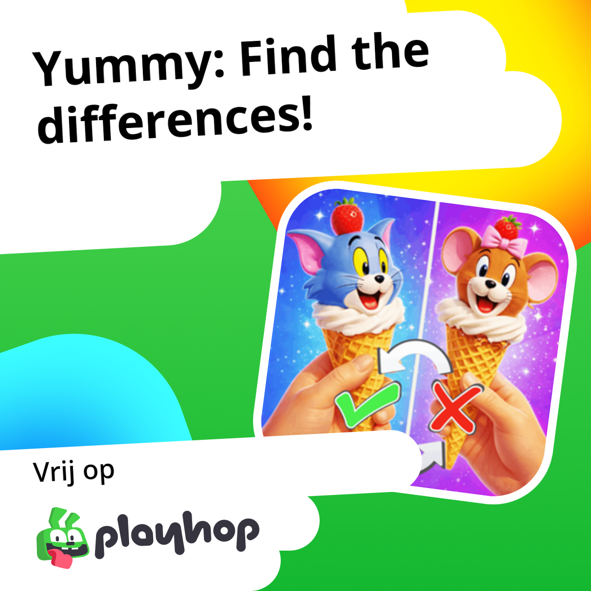 Yummy: Find the differences!: Speel Gratis Online op Playhop