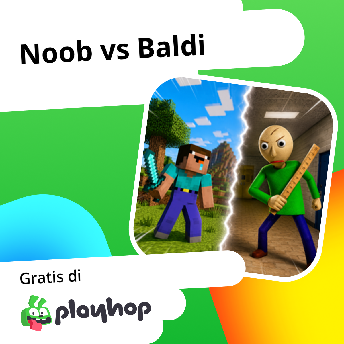 Noob vs Baldi (oleh Awesome): Mainkan Online Secara Gratis Di Playhop