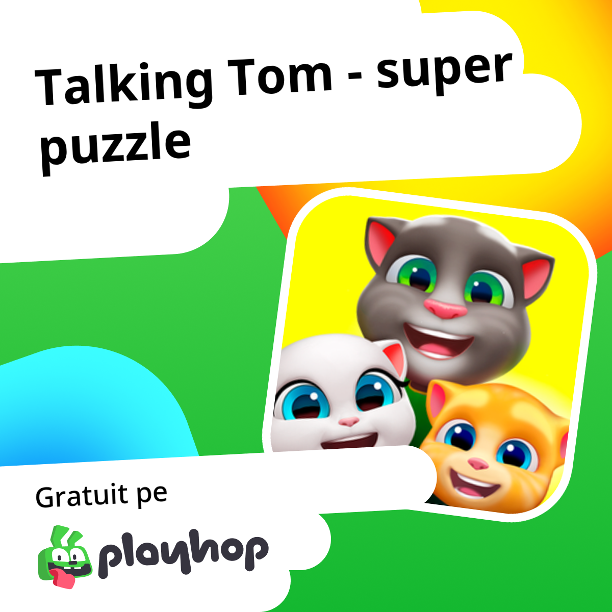 Talking Tom - super puzzle: Joacă Online Gratuit pe Playhop