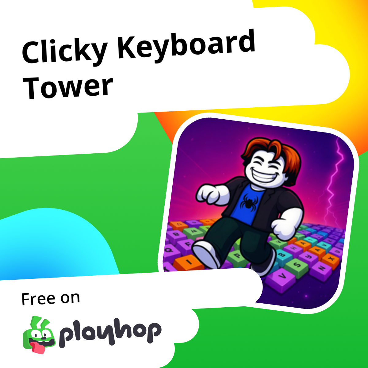Clicky Keyboard Tower: العب أونلاين مجانًا على Playhop