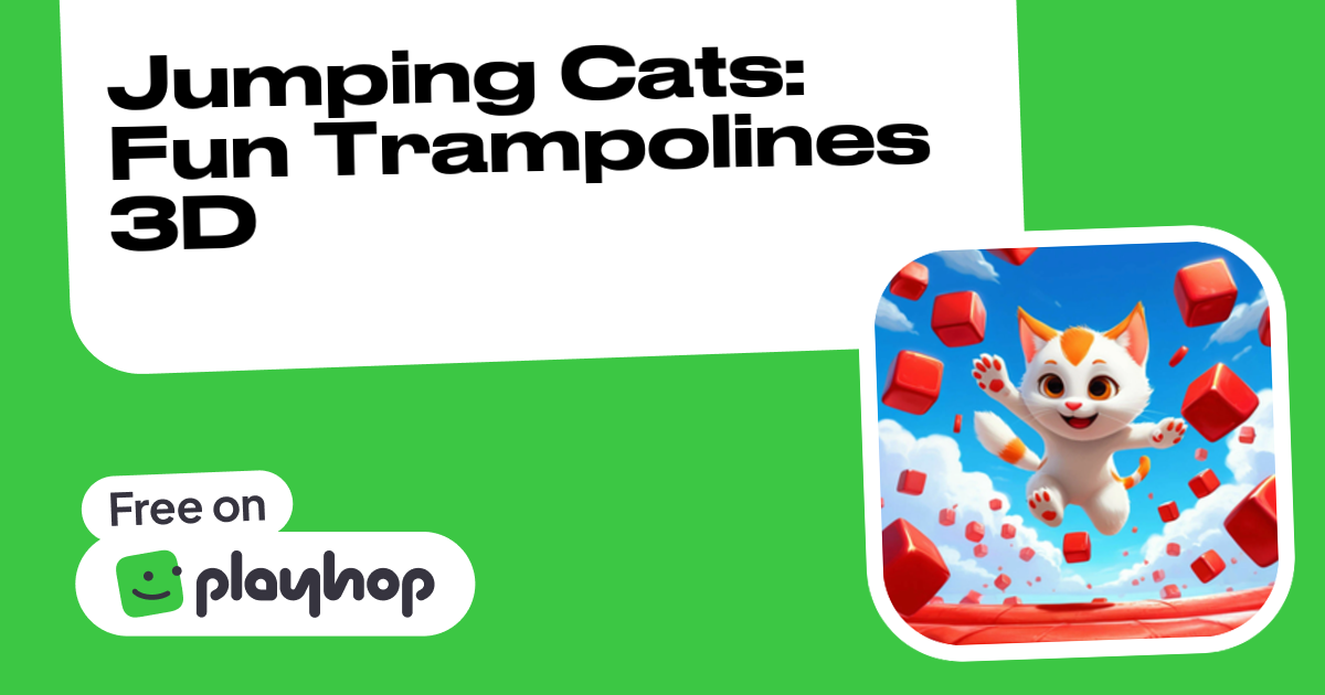 Jumping Cats: Fun Trampolines 3D (per emojiX): Jugar En Línia De Forma ...