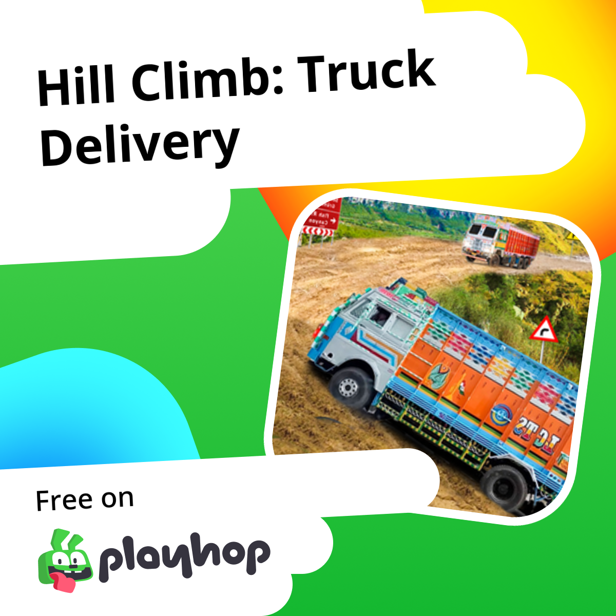 Hill Climb: Truck Delivery: به صورت رایگان آنلاین در Playhop بازی کنید