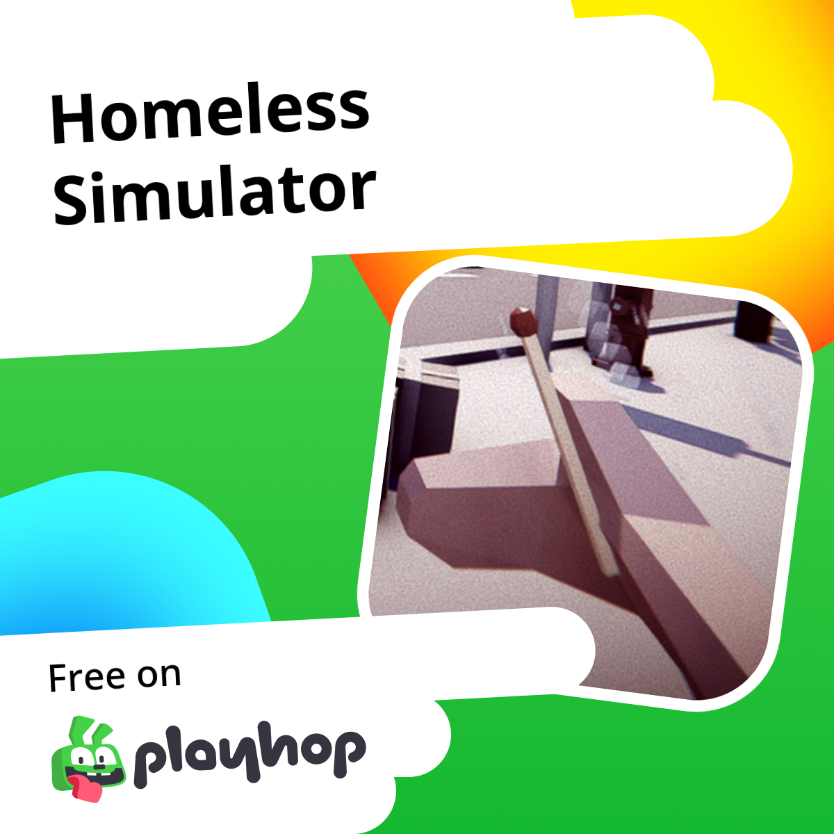Homeless Simulator (بواسطة GY-GY Games): العب على الإنترنت مجانًا على Playhop