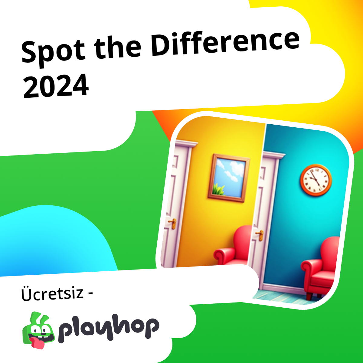 Spot the Difference 2024: Playhop'da Ücretsiz Çevrimiçi Oynayın