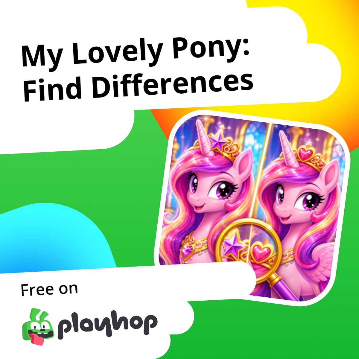 My Lovely Pony: Find Differences: Play Online For Free On Playhop