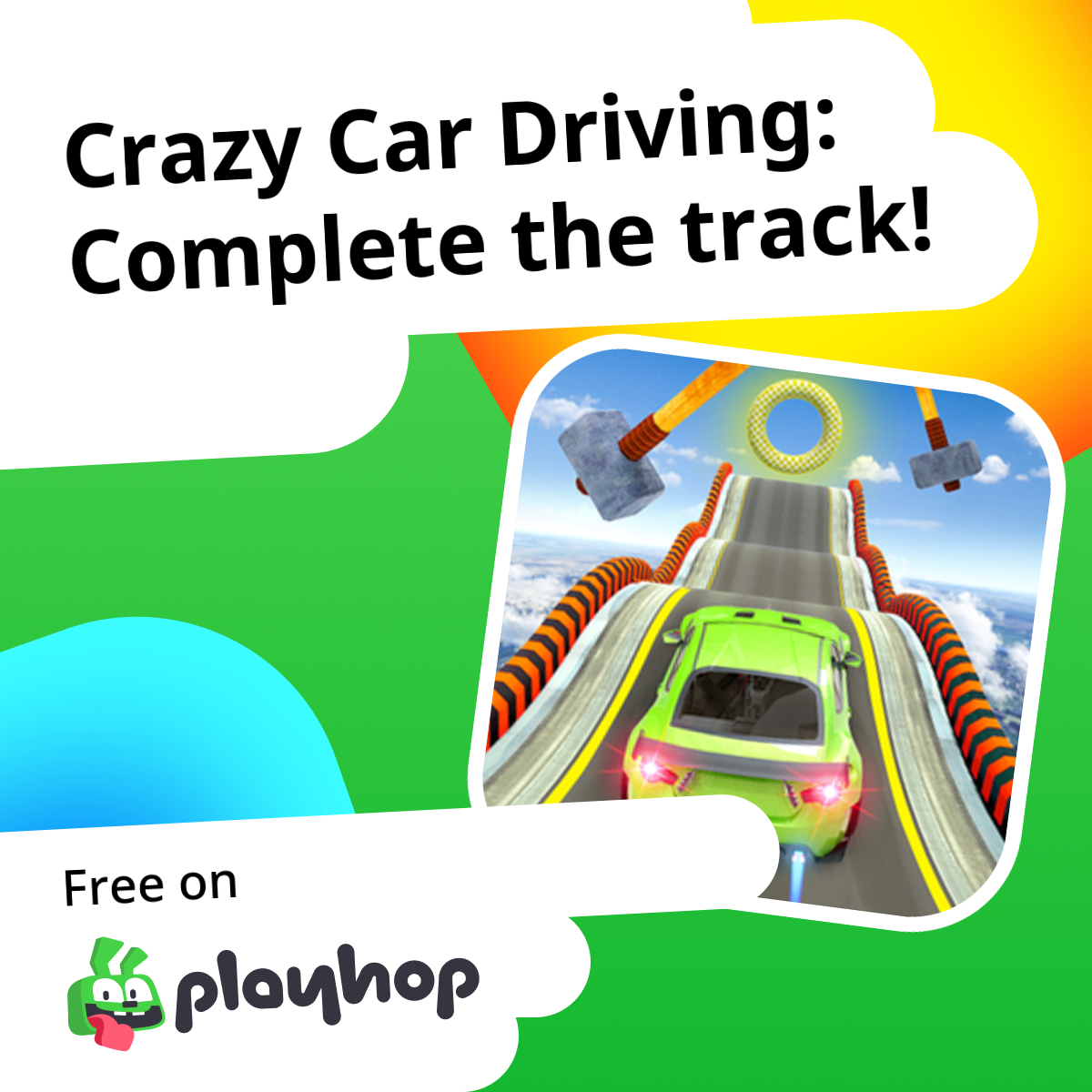 Crazy Car Driving: Complete the track!: Play Online For Free On Playhop