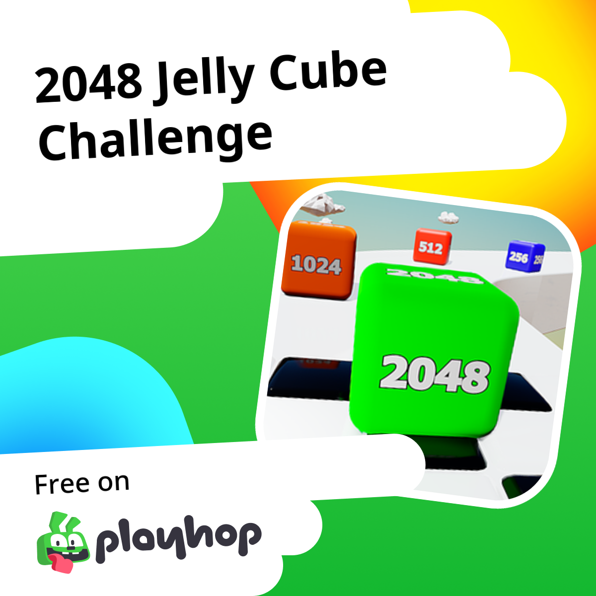 2048 Jelly Cube Challenge: به صورت رایگان آنلاین در Playhop بازی کنید