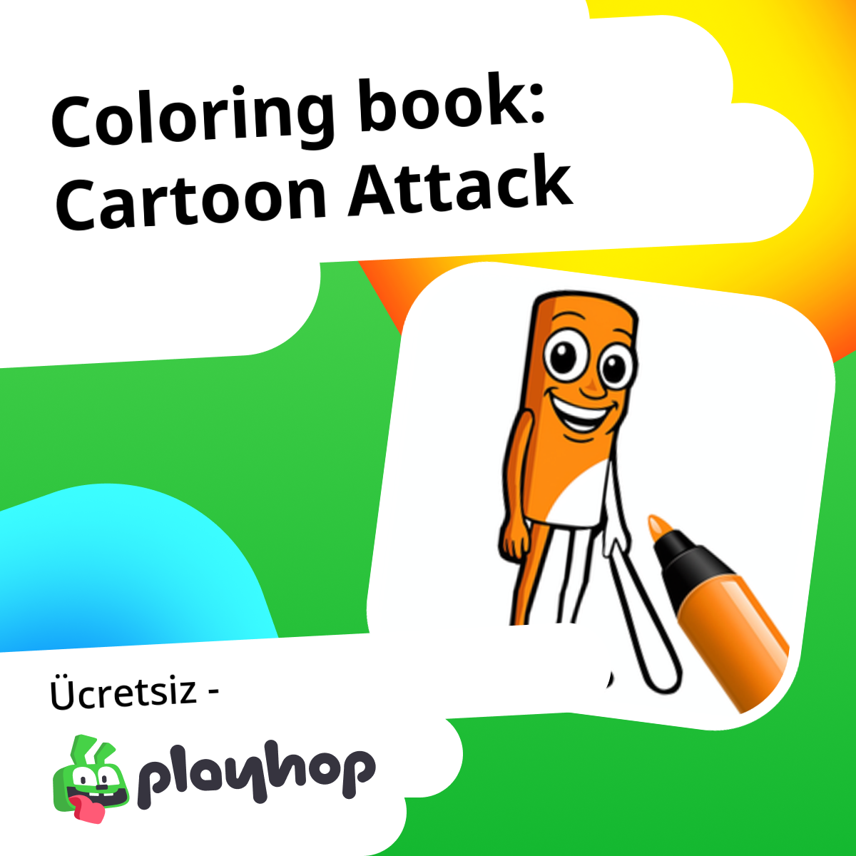 Coloring book: Cartoon Attack (TDS BID geliştiricisinden): Playhop ...