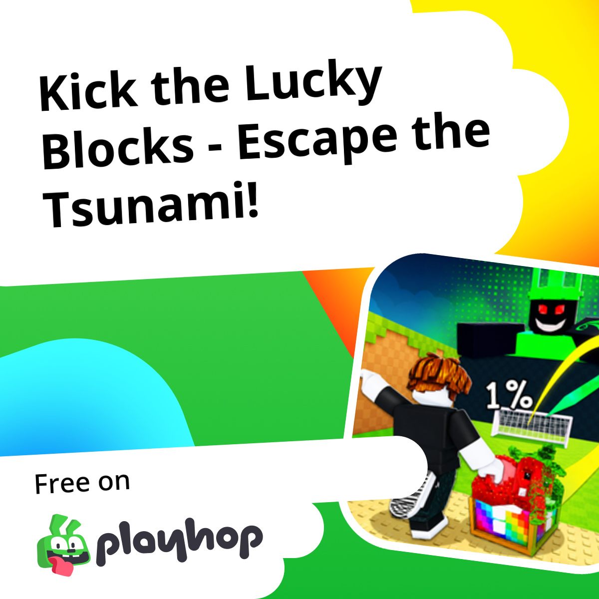 Kick the Lucky Blocks - Escape the Tsunami!: Play Online For Free On ...