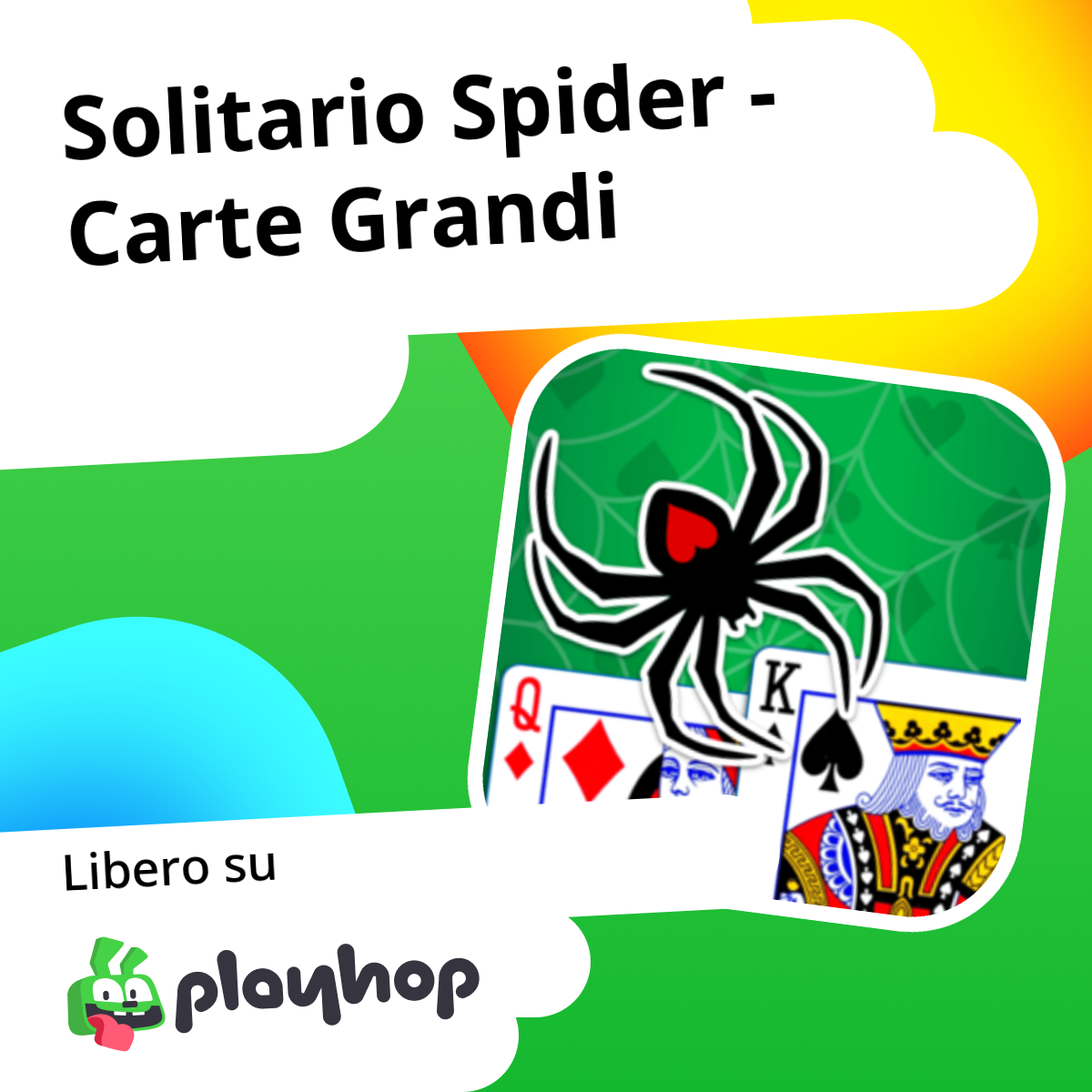 Solitario Spider - Carte Grandi: Gioca Gratis Online su Playhop