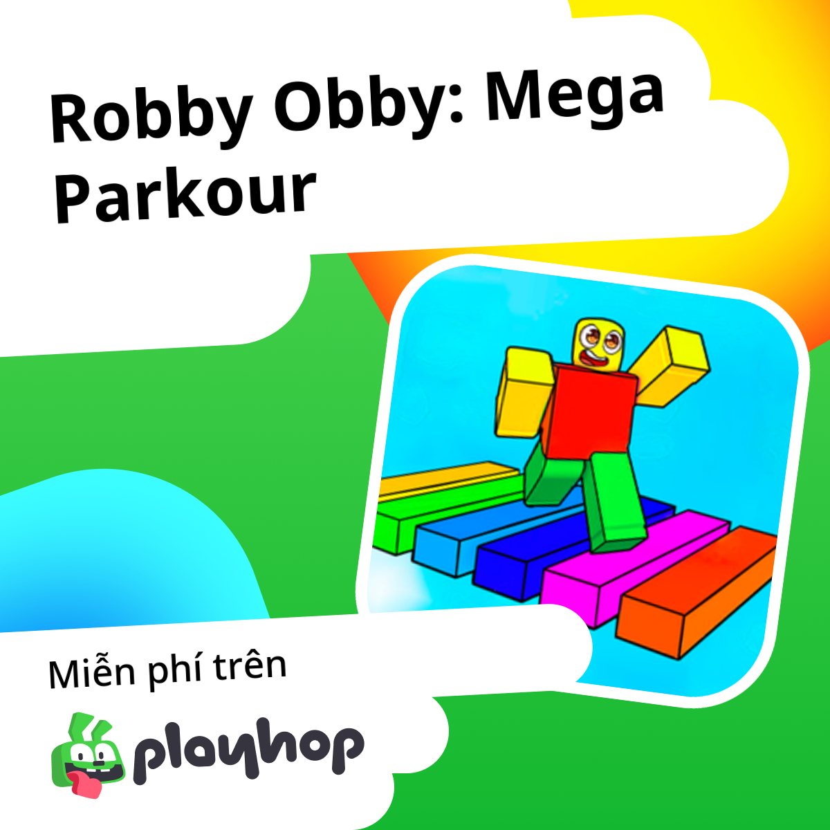 Robby Obby: Mega Parkour: Chơi trực tuyến miễn phí trên Playhop