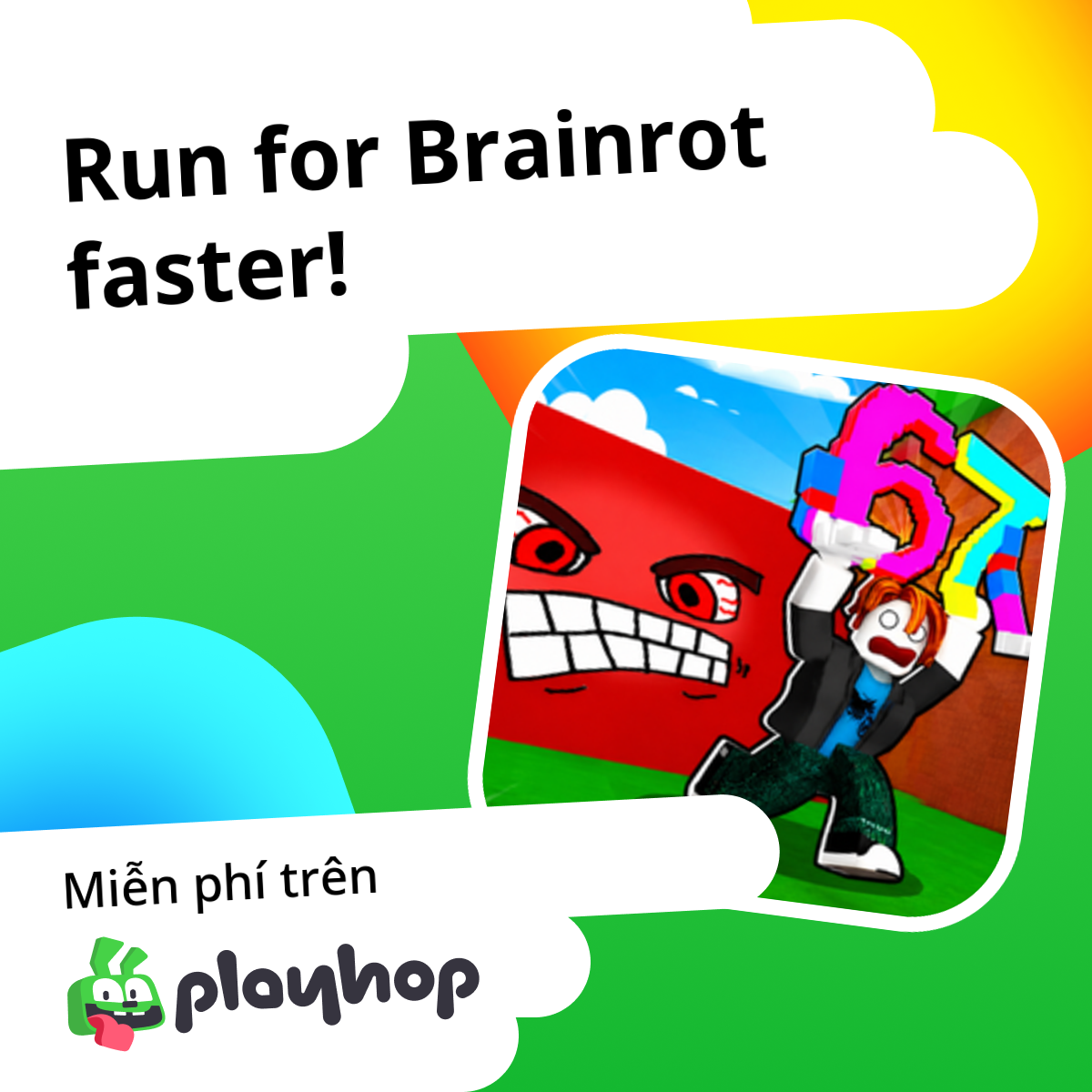 Run for Brainrot faster!: Chơi trực tuyến miễn phí trên Playhop