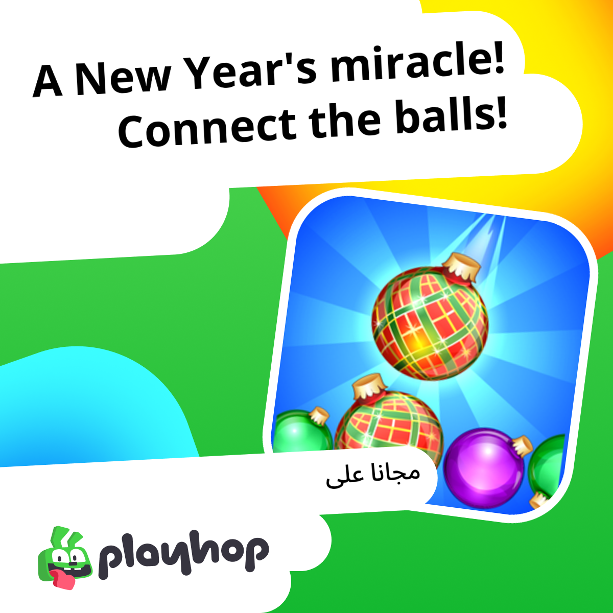 A New Year's miracle! Connect the balls!: العب أونلاين مجانًا على Playhop