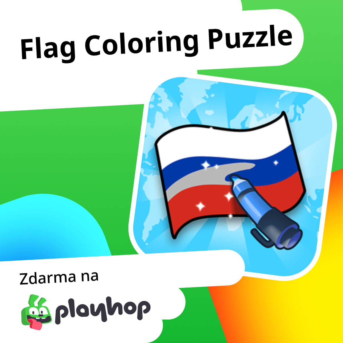 Flag Coloring Puzzle (od CyberNex Studios): Hrajte online zdarma na Playhop
