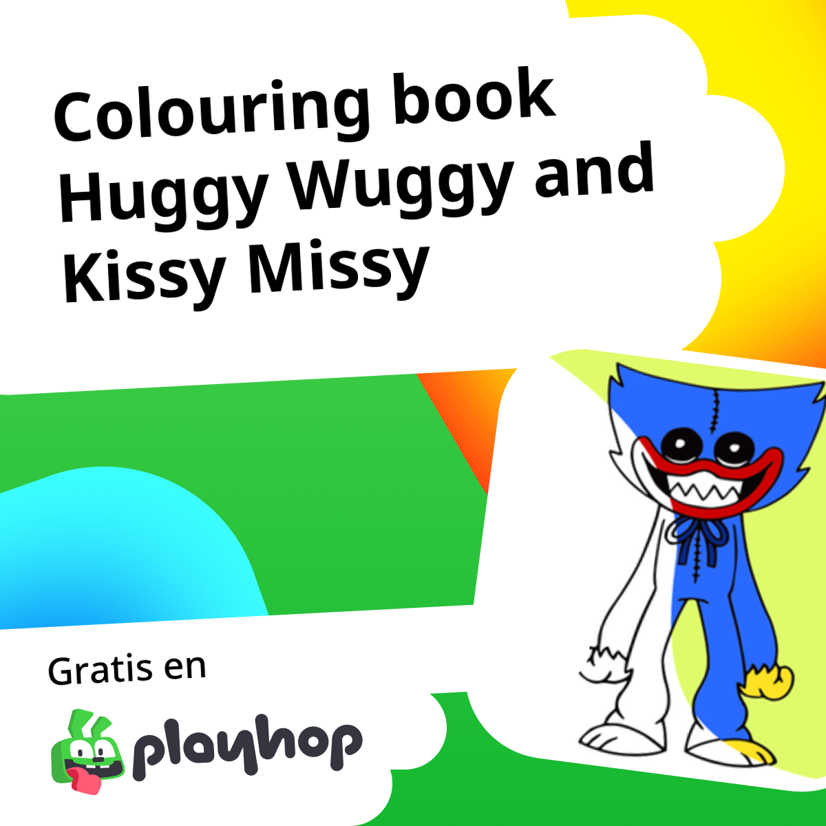 Colouring book Huggy Wuggy and Kissy Missy: Juega en línea gratis en ...