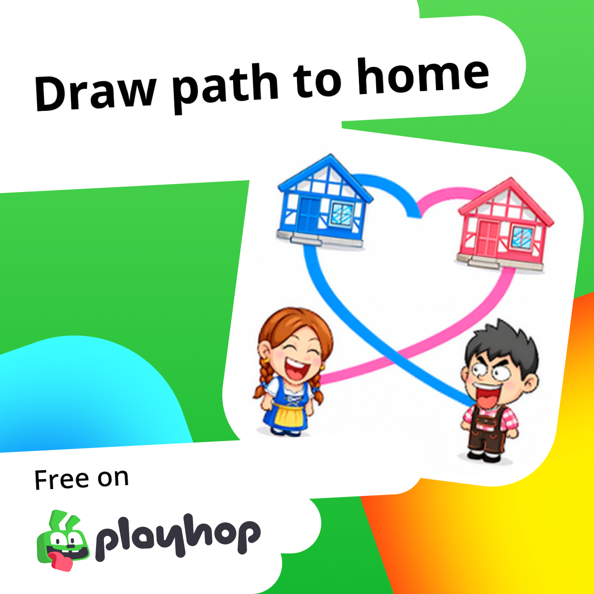 Draw path to home: Play Online For Free On Playhop