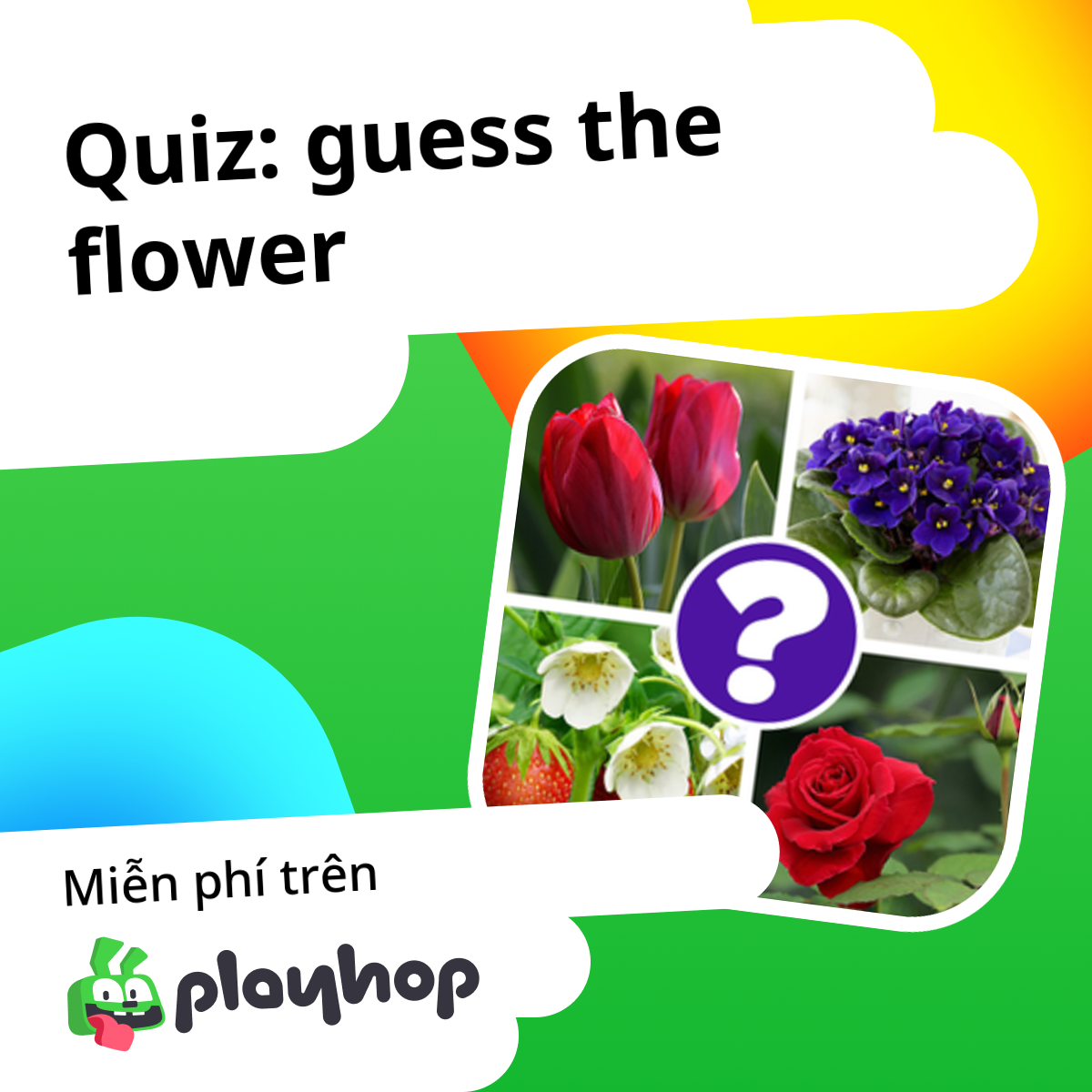 Quiz: guess the flower: Chơi trực tuyến miễn phí trên Playhop