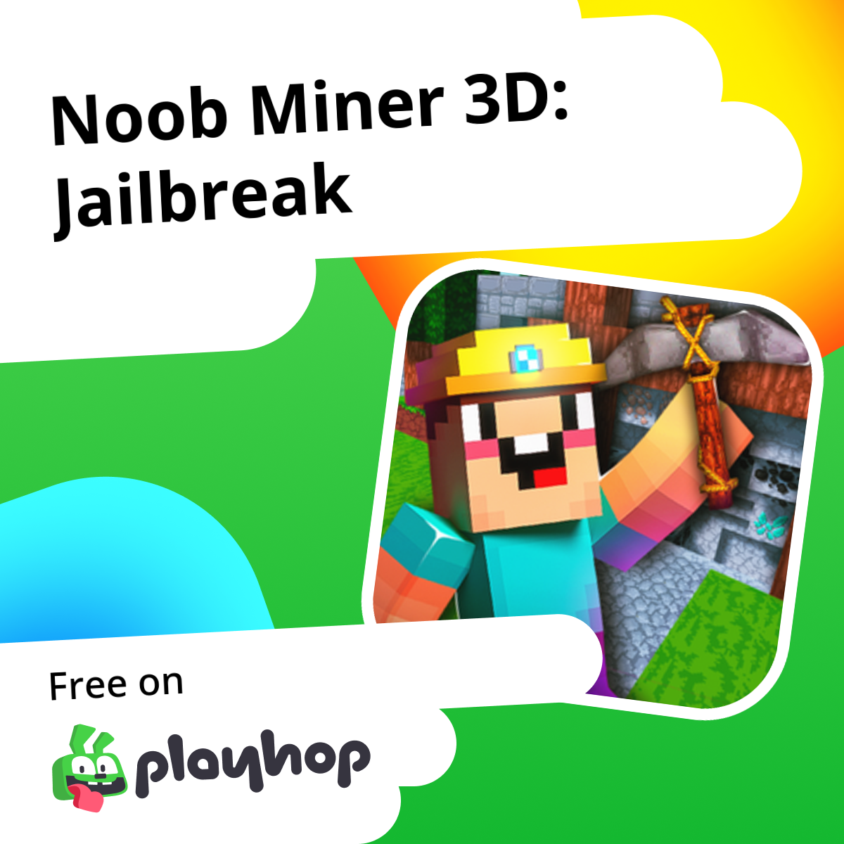 Noob Miner 3D: Jailbreak (על ידי Platonov Developer): לשחק באינטרנט בחינם על Playhop