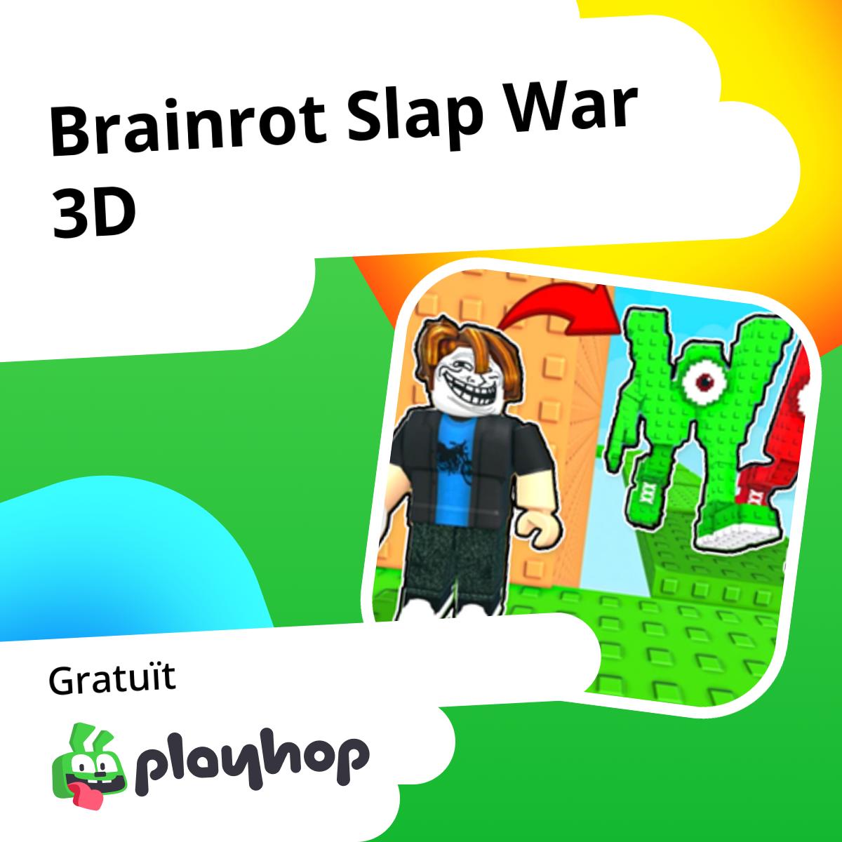 Brainrot Slap War 3D: Juga en línia de franc a Playhop