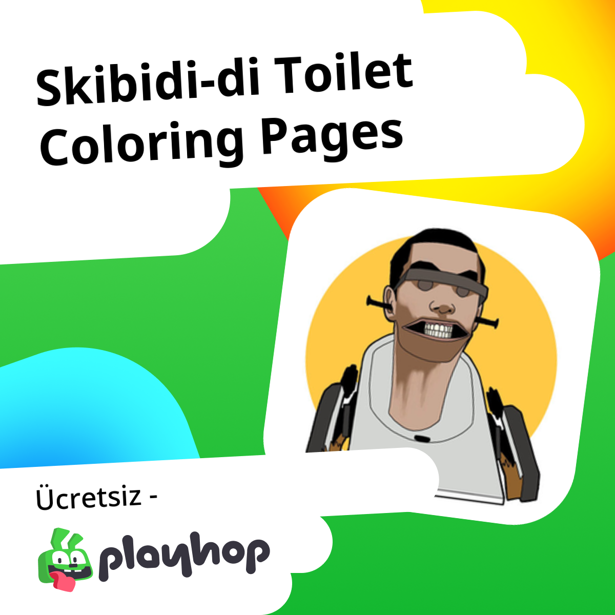 Skibidi-di Toilet Coloring Pages: Playhop'da Ücretsiz Çevrimiçi Oynayın