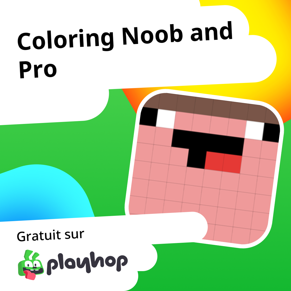 Coloring Noob and Pro (par Beryl): Jouez En Ligne Gratuitement Sur Playhop
