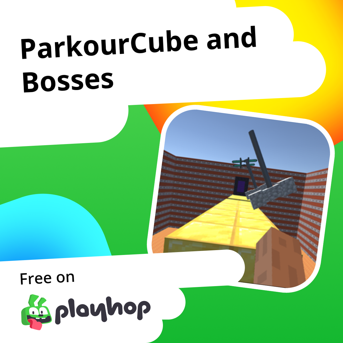 ParkourCube and Bosses: Play Online For Free On Playhop