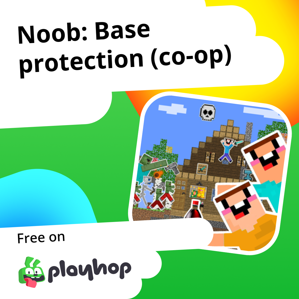 Noob: Base protection (co-op): Play Online For Free On Playhop