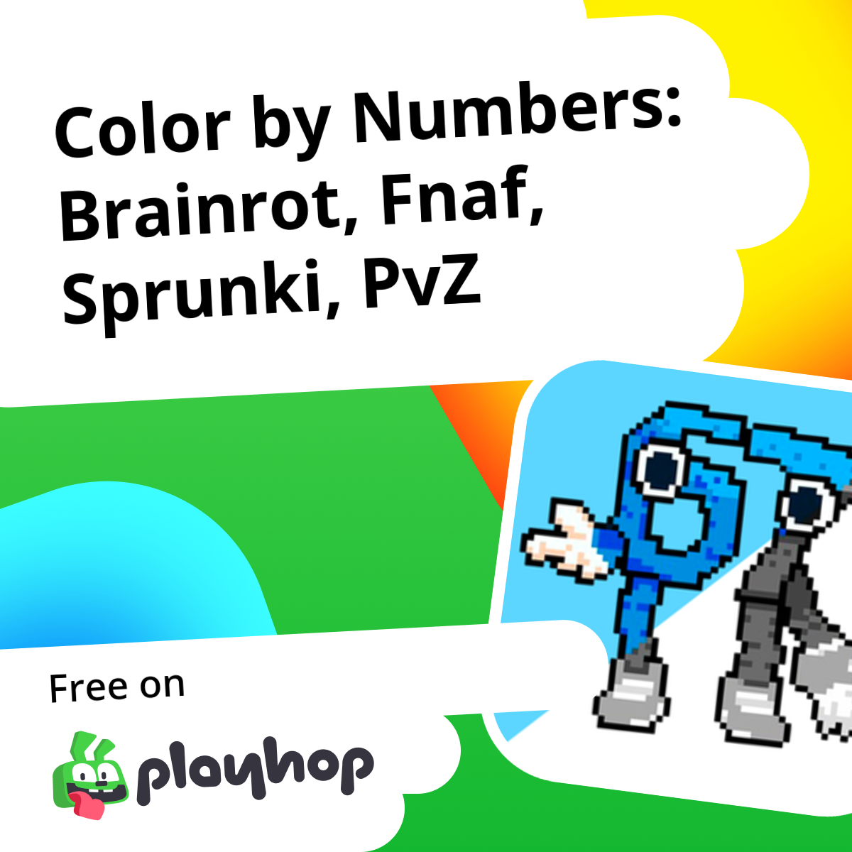Color by Numbers: Brainrot, Fnaf, Sprunki, PvZ: Play Online For Free On ...