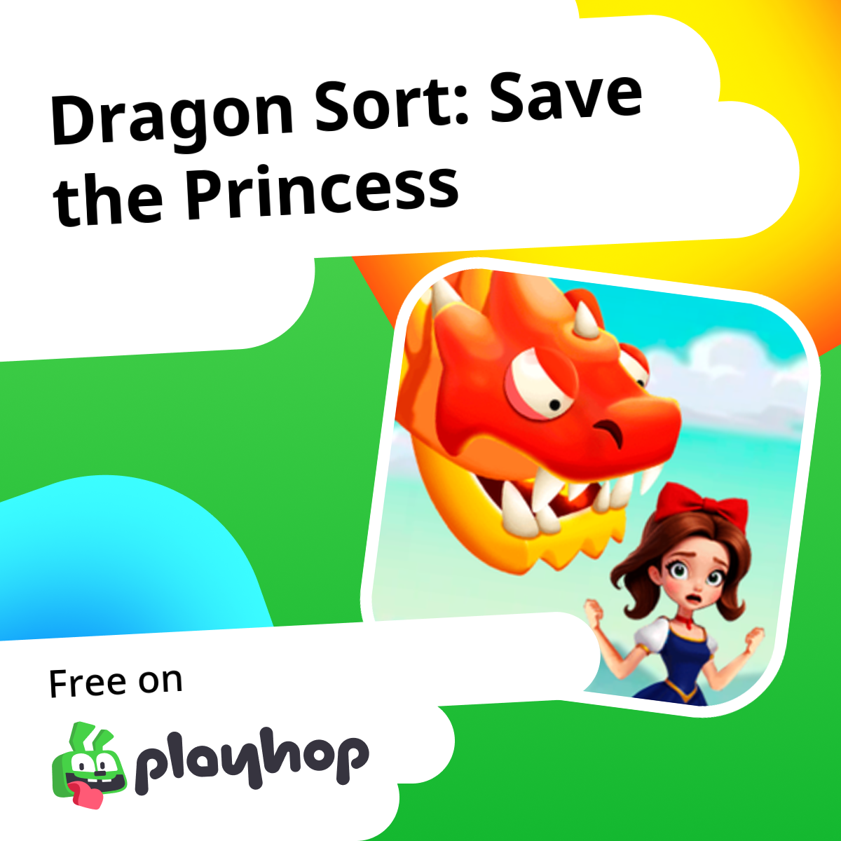 Dragon Sort: Save the Princess (بواسطة flashist): العب على الإنترنت مجانًا على Playhop