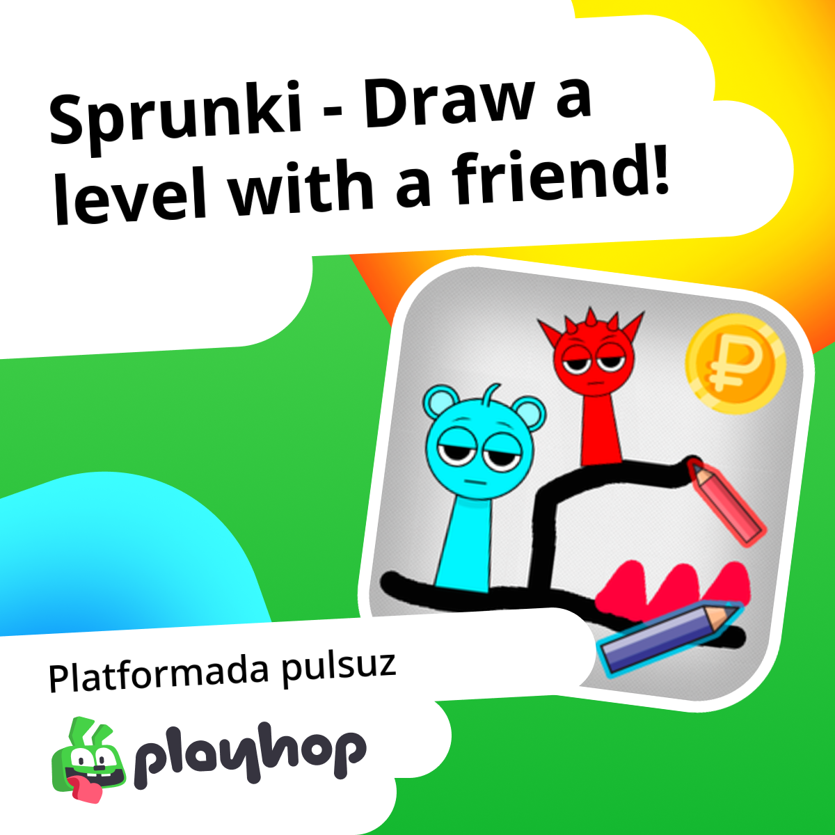 Sprunki - Draw a level with a friend! (Karagush): Playhop xidmətində ...