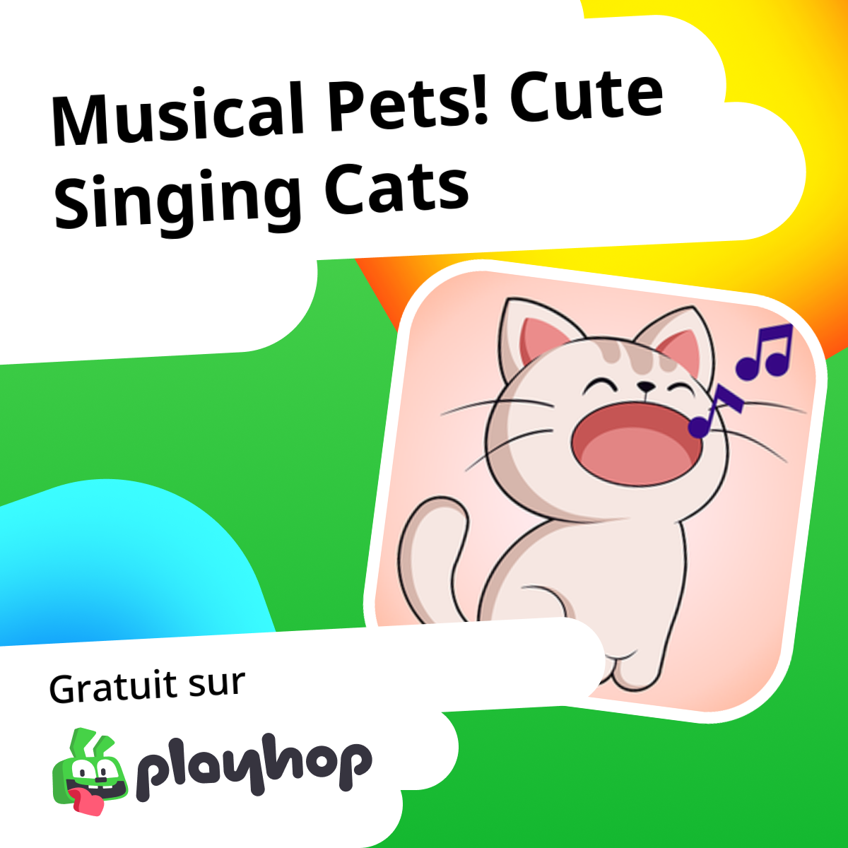Musical Pets! Cute Singing Cats: Jouez en ligne gratuitement sur Playhop