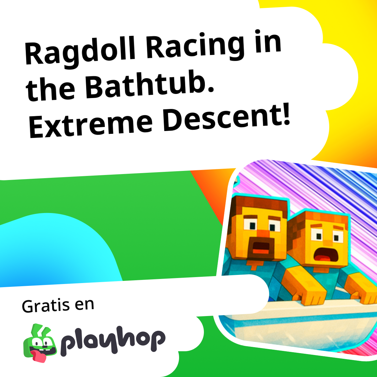 Ragdoll Racing in the Bathtub. Extreme Descent! (per CarlosGames): Juega Gratis Online en Playhop