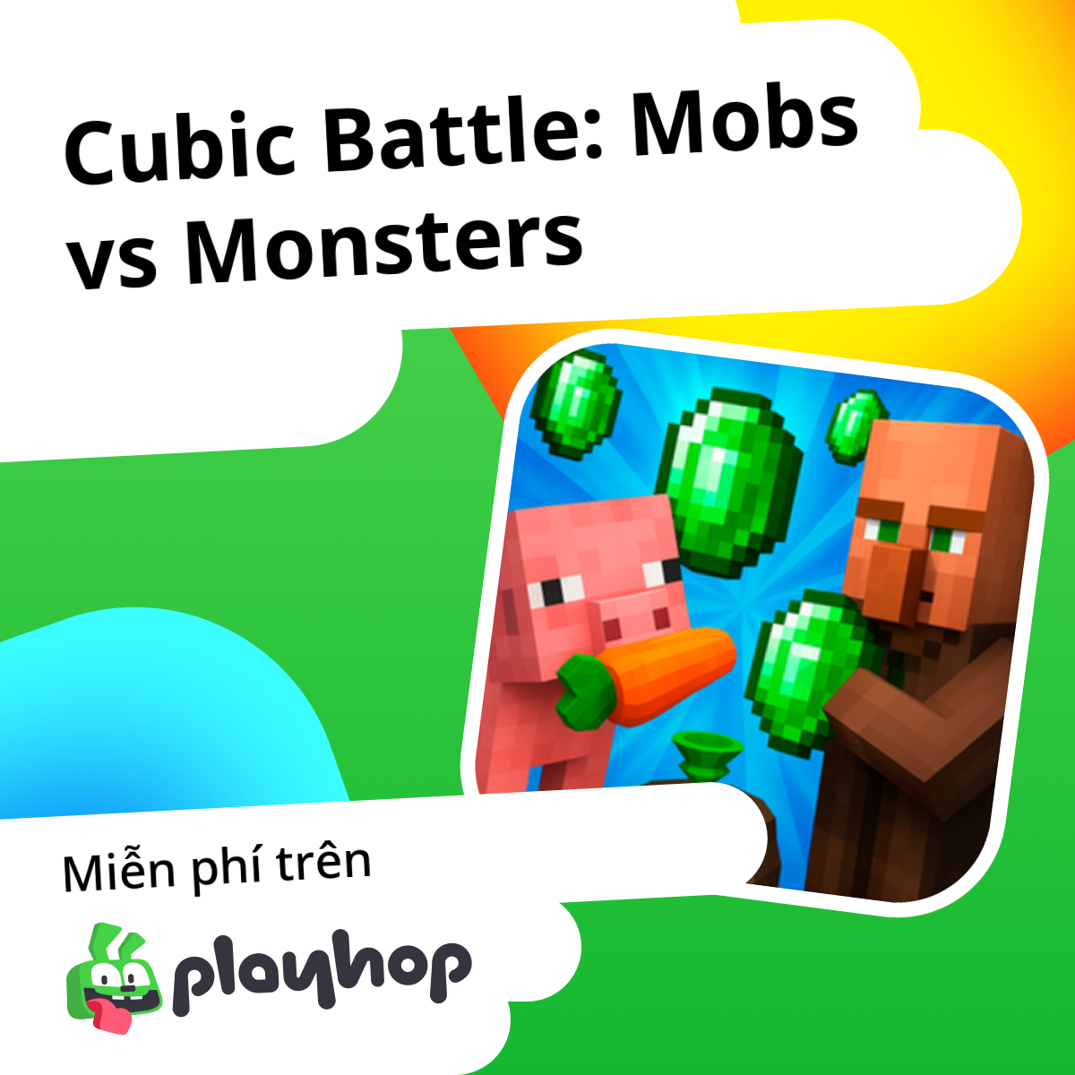 Cubic Battle: Mobs vs Monsters: Chơi trực tuyến miễn phí trên Playhop
