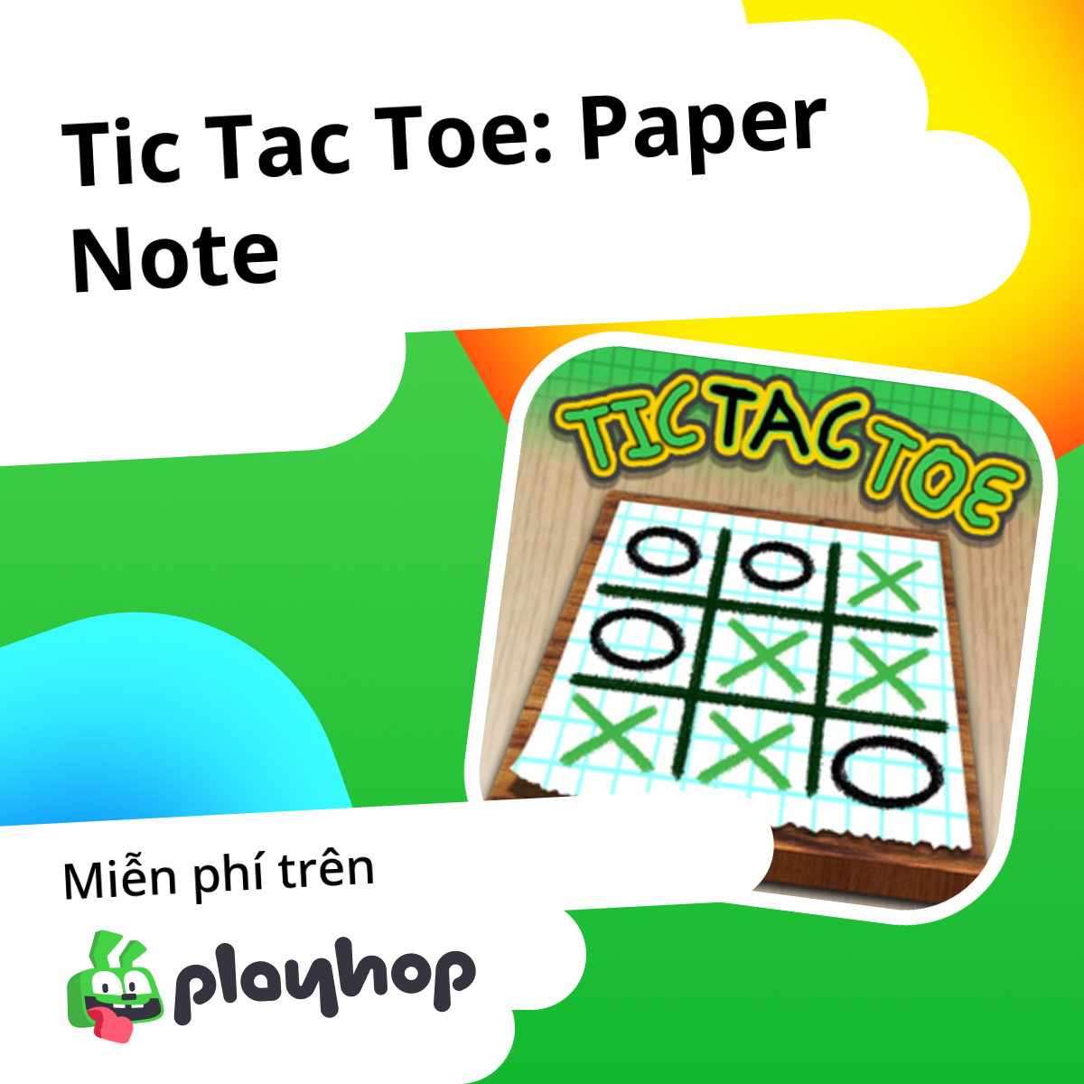 Tic Tac Toe: Paper Note: Chơi trực tuyến miễn phí trên Playhop