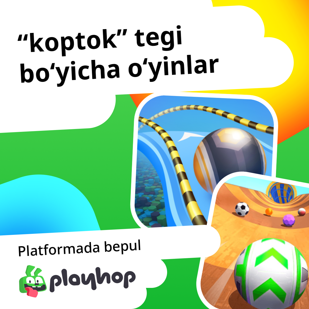 Koptok o‘yinlar Onlayn: Bepul oʻynang: Playhop