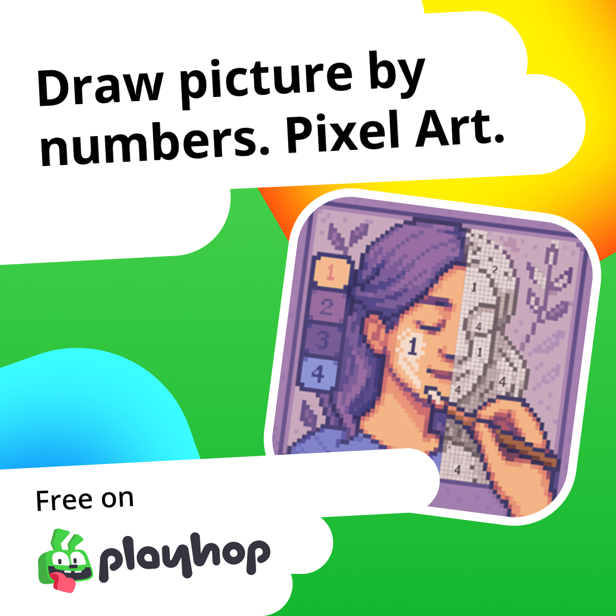 Draw picture by numbers. Pixel Art. (by Axionity): Play Online For Free ...