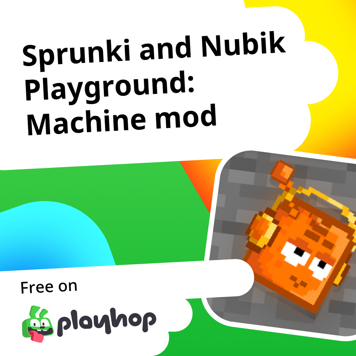 Sprunki and Nubik Playground: Machine mod (by Flow): Play Online For ...