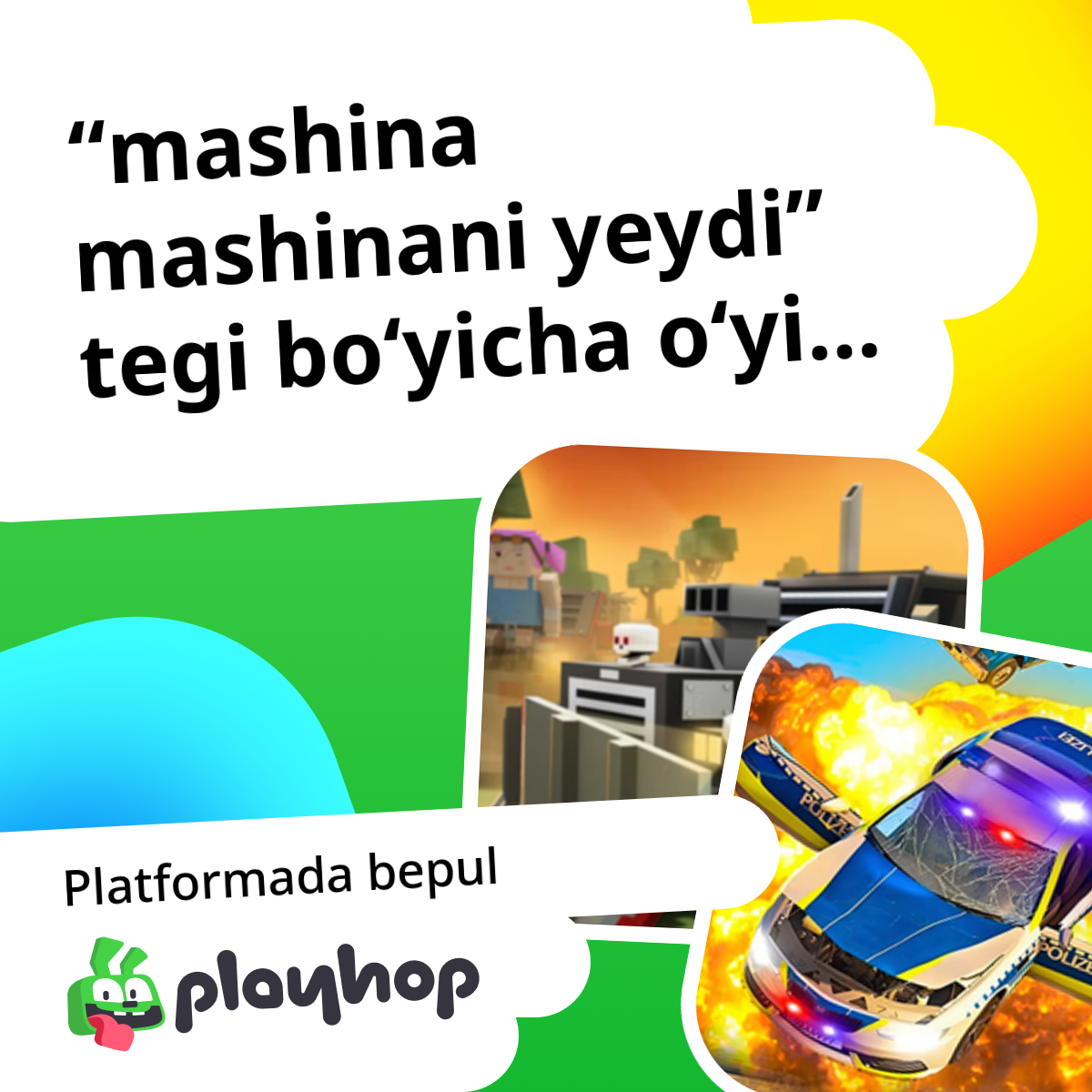Mashina mashinani yeydi o‘yinlar Onlayn 🚗💥 Bepul o‘ynang Playhopda
