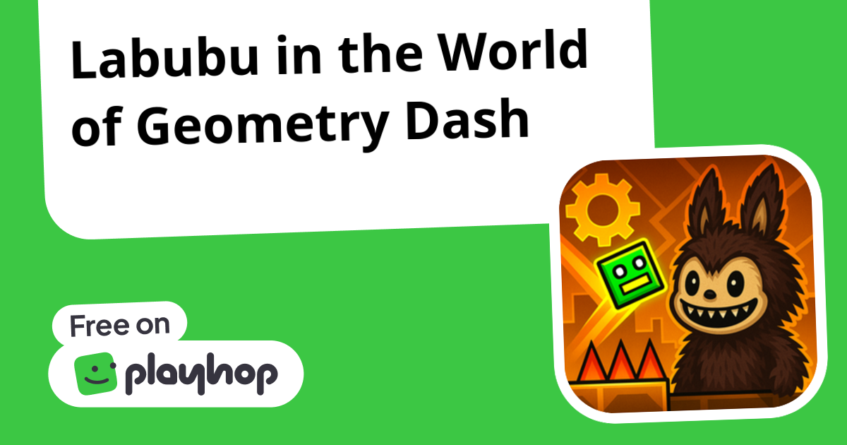 Labubu in the World of Geometry Dash (โดย AlexSmi09):เล่นออนไลน์ฟรีบน Playhop
