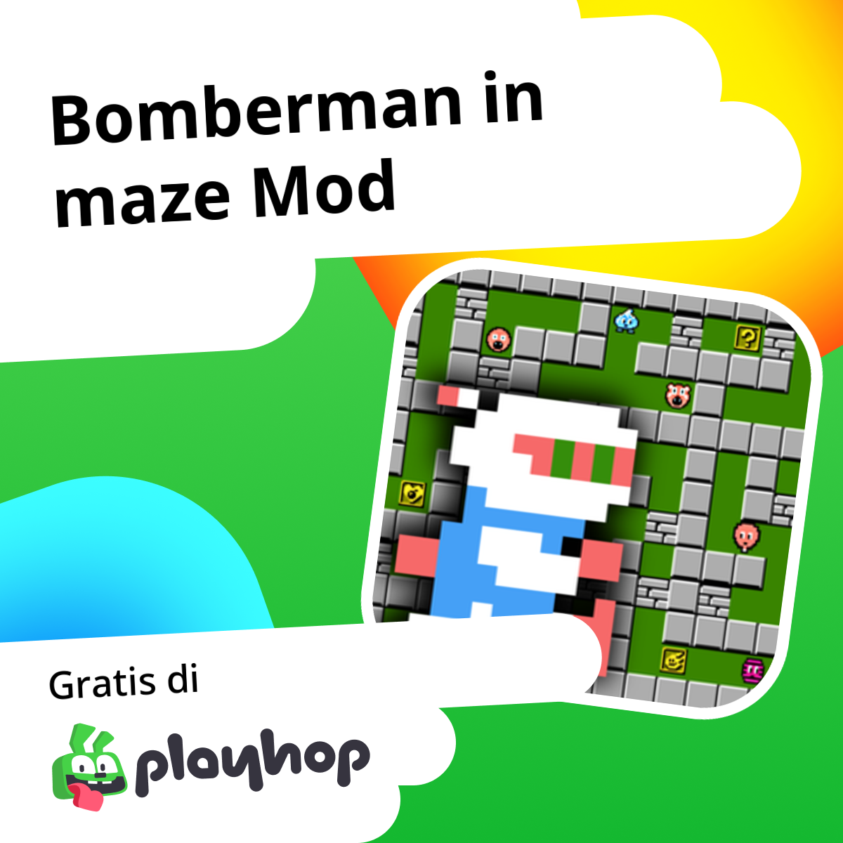 Bomberman in maze Mod (oleh AMG Games): Mainkan Online Secara Gratis Di Playhop