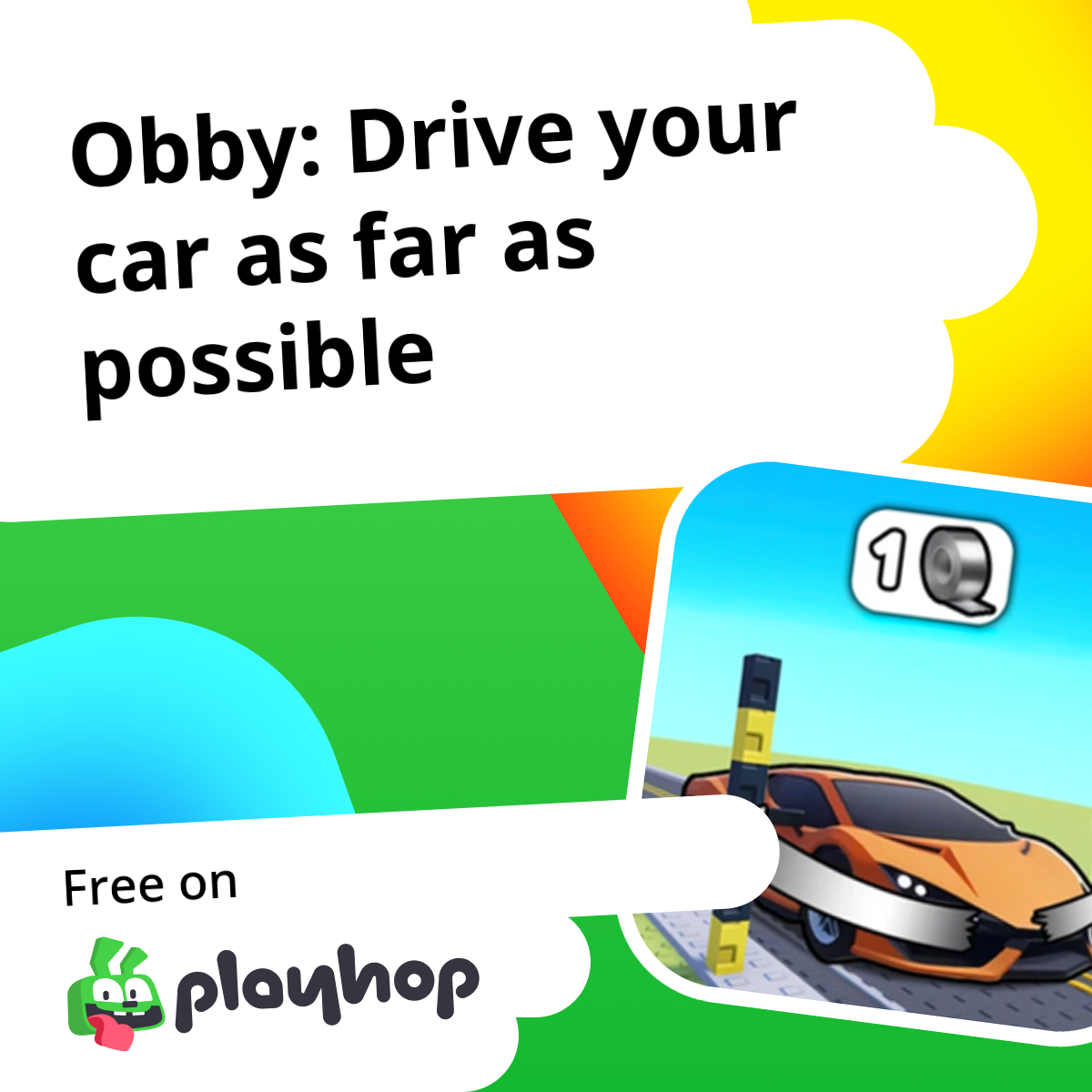 Obby: Drive your car as far as possible (by Serbull): Play Online For Free On Playhop