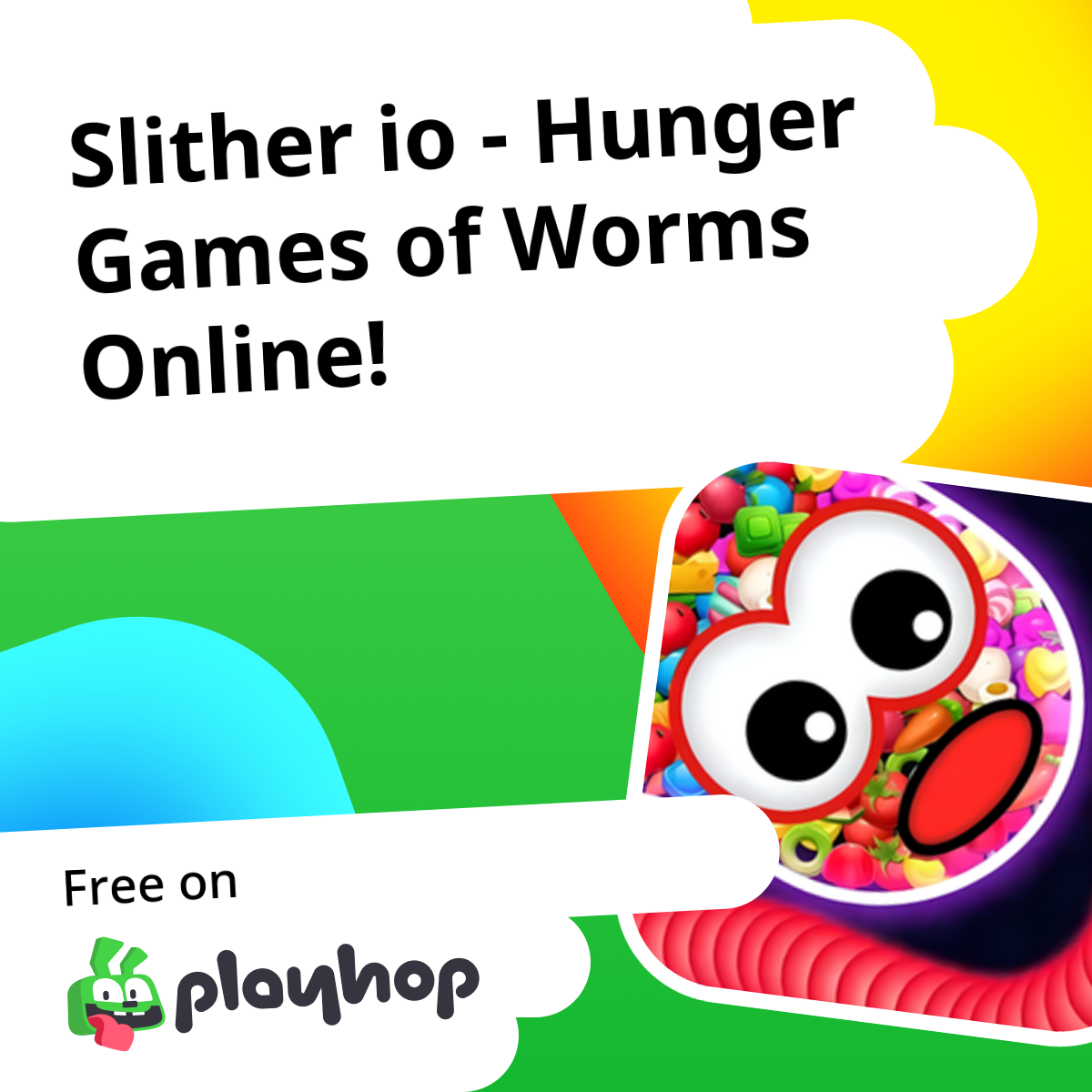 Slither io - Hunger Games of Worms Online! (by Featured Games): Play Online For Free On Playhop