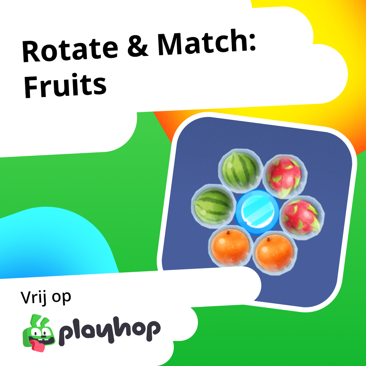 Rotate & Match: Fruits (van YOXI IE): speel gratis online op Playhop