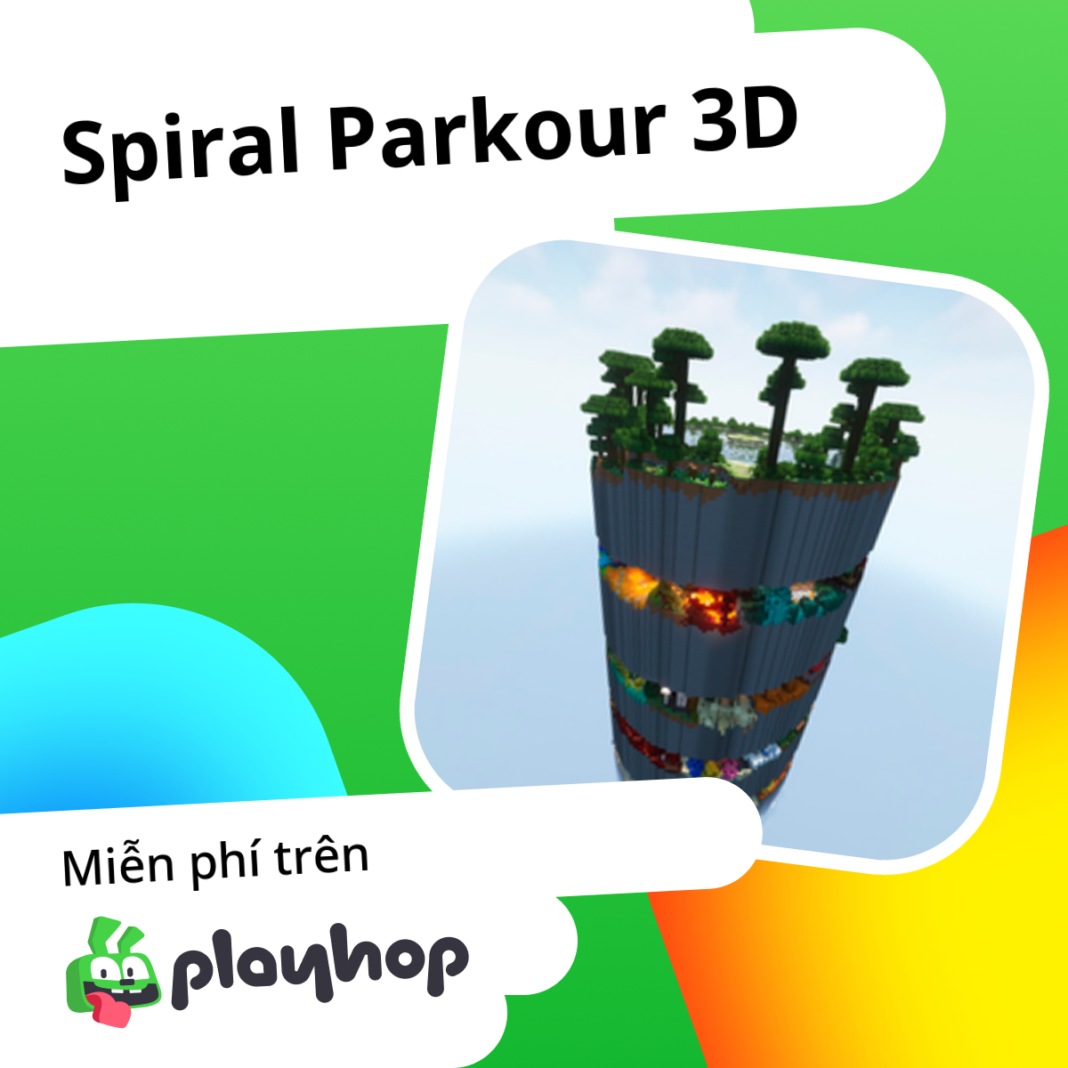 Spiral Parkour 3D: Chơi trực tuyến miễn phí trên Playhop