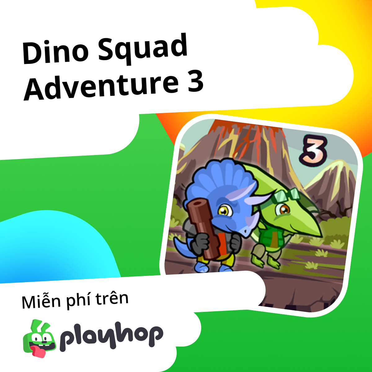 Dino Squad Adventure 3: Chơi trực tuyến miễn phí trên Playhop