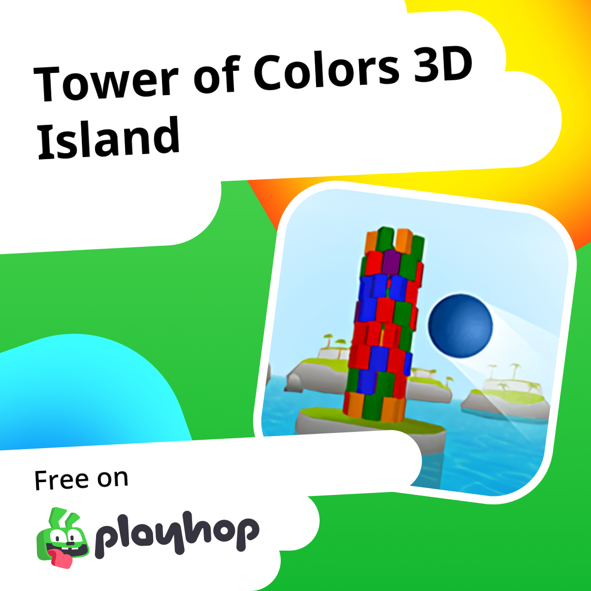 Tower of Colors 3D Island (by MarketJS): Play Online For Free On Playhop