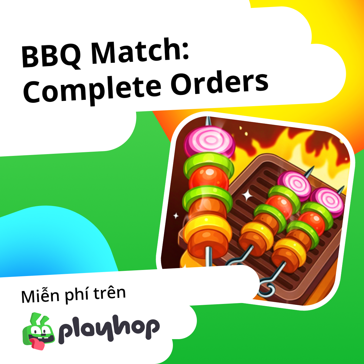 BBQ Match: Complete Orders: Chơi trực tuyến miễn phí trên Playhop